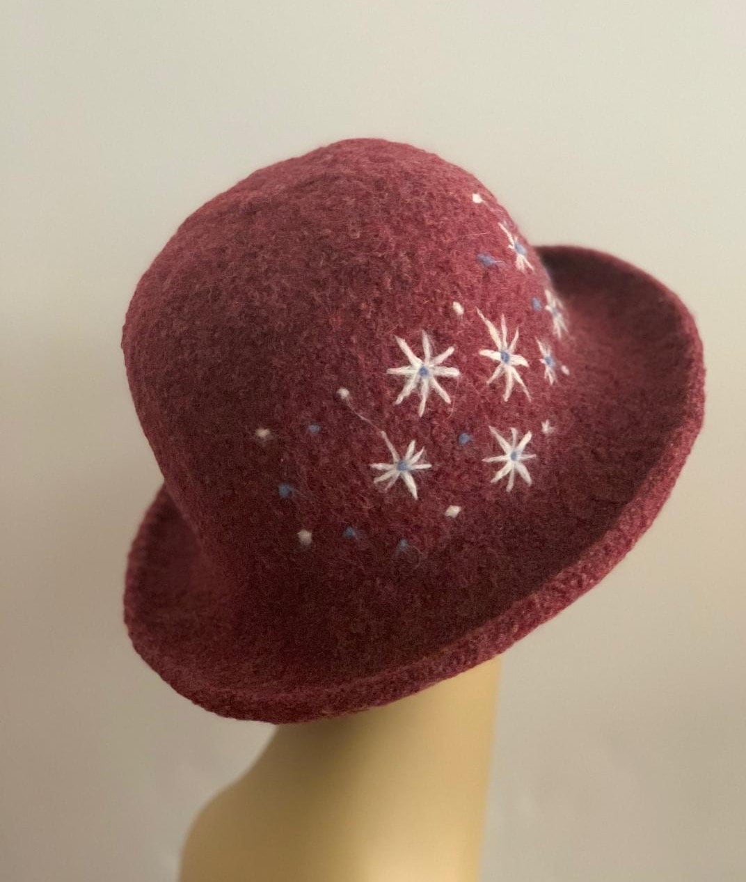 Large Knit and Felt Hat Pattern Felt Hat Knitting Pattern | Etsy