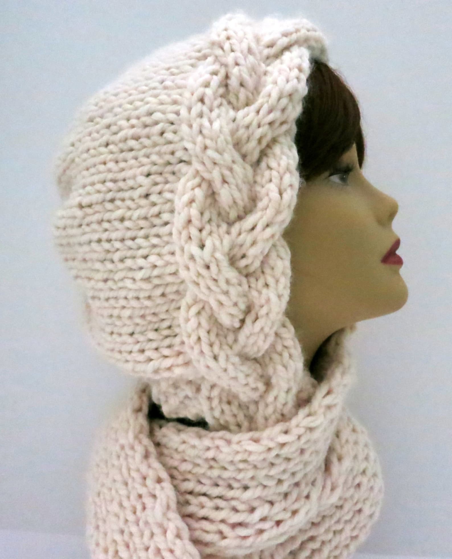 Knitting Pattern Hat, Braid Bonnet - Etsy