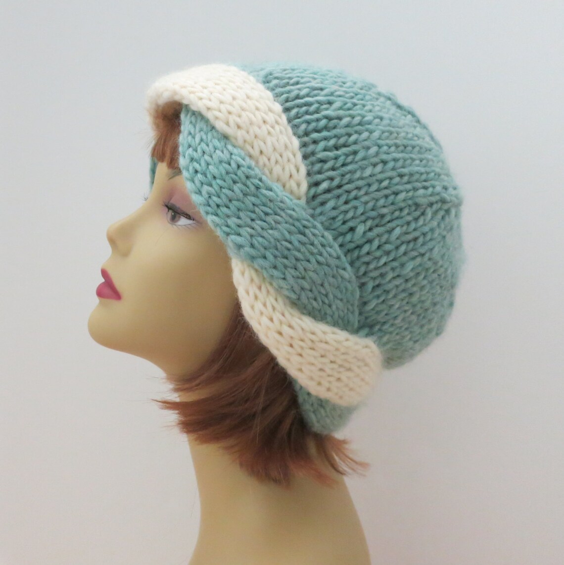 Hat Knitting Pattern Cloche Knitting Patter Victorian Hat - Etsy