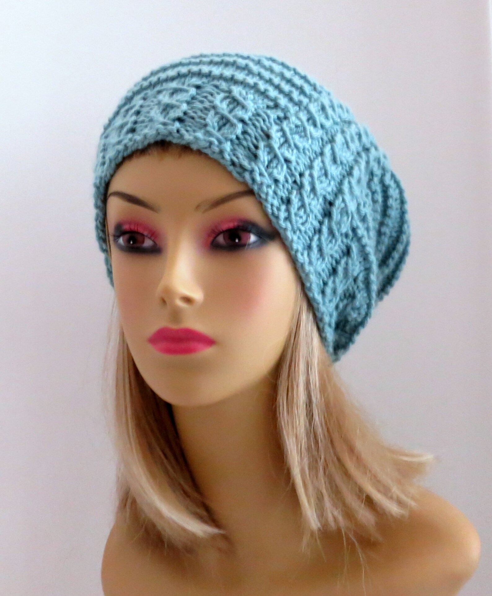 PDF 124 Knitting Pattern for Slouch Hat Beanie Tam Slouchy | Etsy