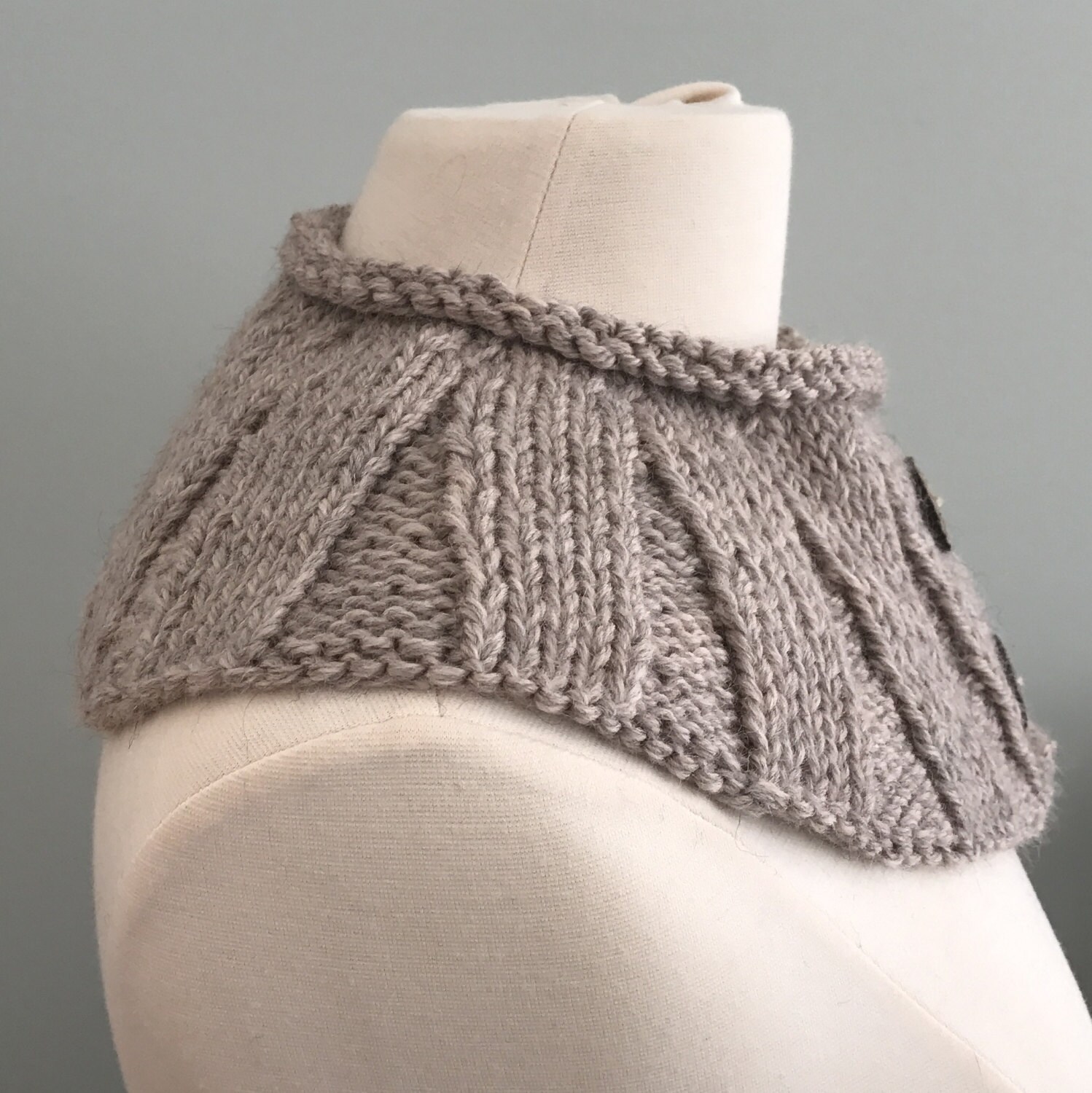 Knitting Pattern Downton Shoulder Cape Warmer | Etsy