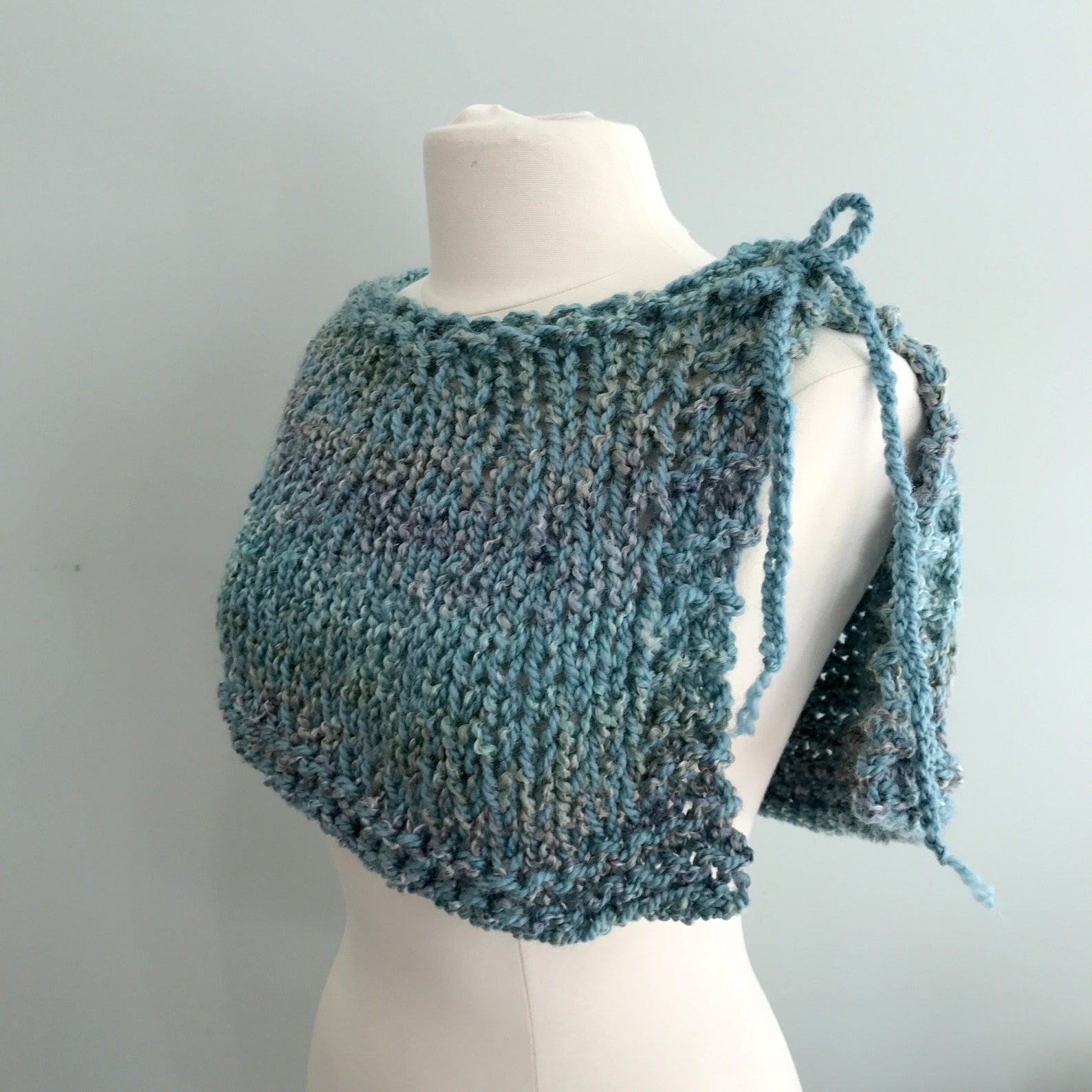 Knitting Pattern Shoulder Cape Bulky Stash Buster, Cape, Wrap, Winter ...