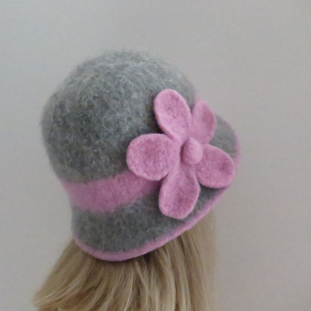 Felted Hat Pattern #201 Downton Cloche, Felt Hat, Knitting Pattern ...