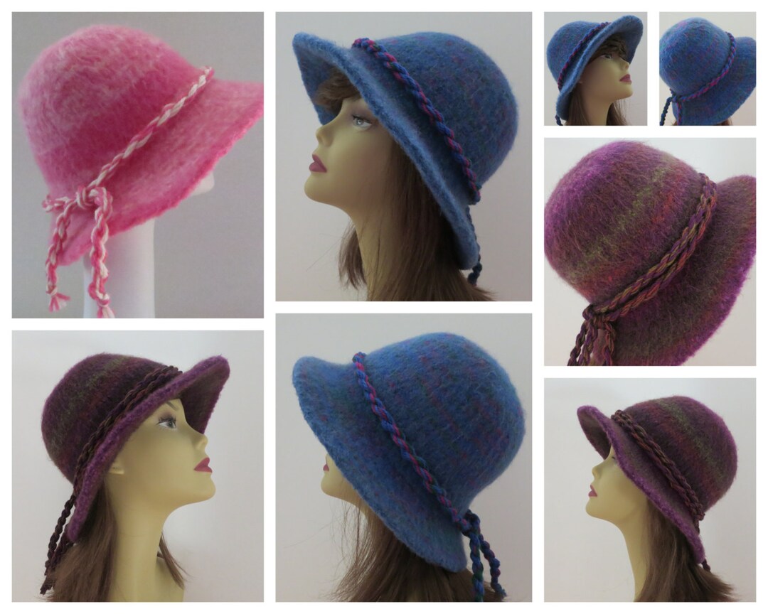 Felt Hat Pattern, Felt Hat Knitting Pattern, Felting Pattern,wool Hat ...