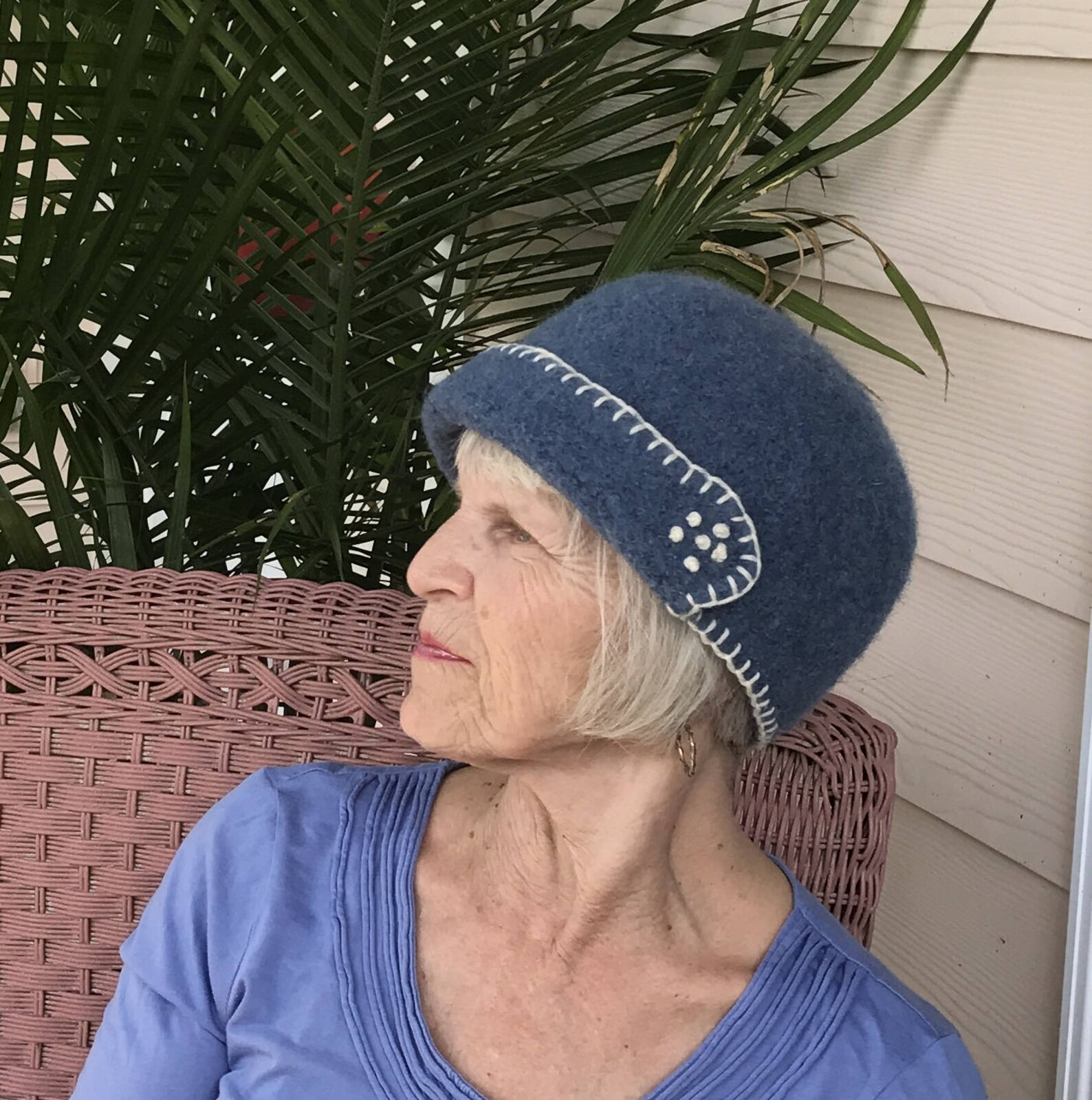 Pattern for a Knit and Felt Cloche With Turned up Brim Hat - Etsy