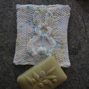 PDF 104 Bunny Spa Cloth Knitting Pattern Wash Cloth, Cloth, Bathing ...
