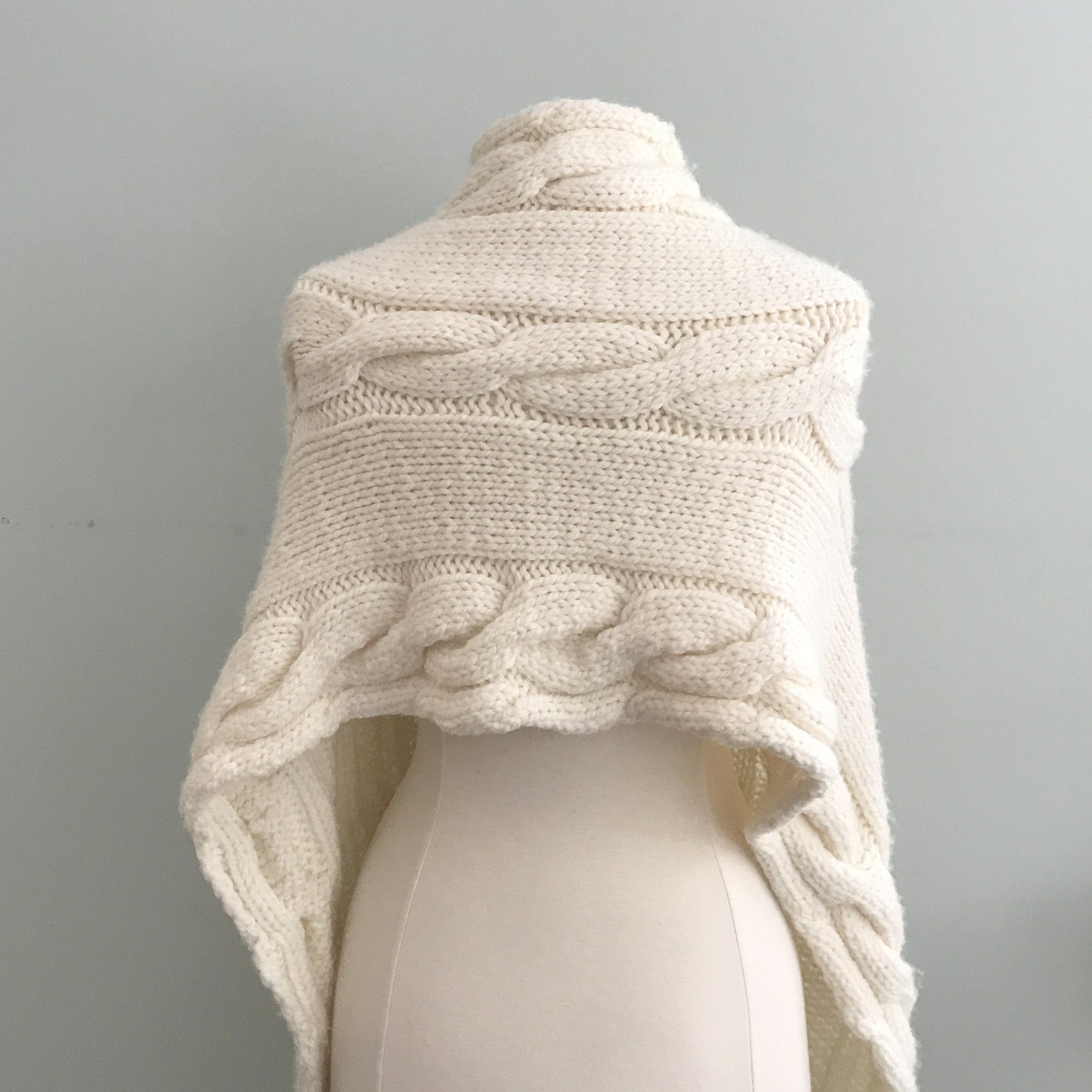 Cable Wrap Shawl Knitting Pattern This is a Knitting Pattern | Etsy