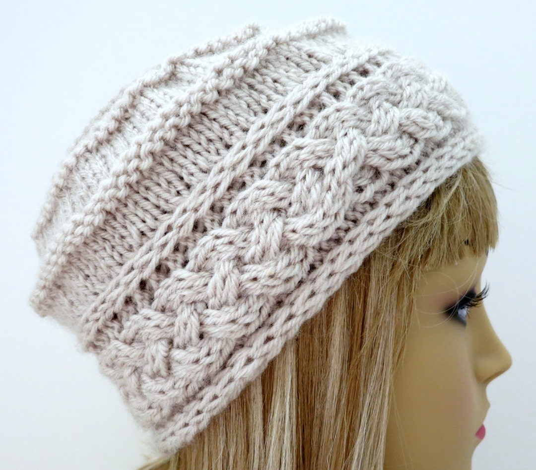 Knitting Pattern, Hat, Tam, Beanie, Worsted Weight - Etsy