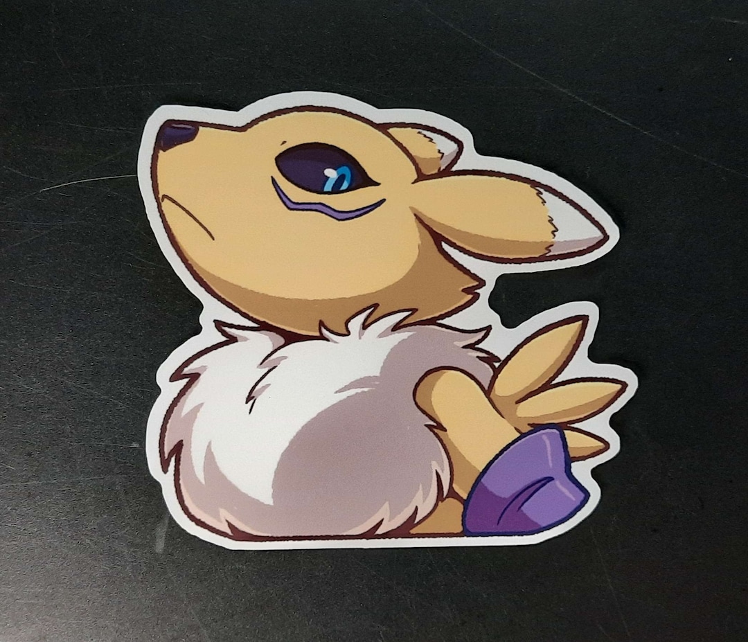 Renamon Portrait Sticker - Etsy