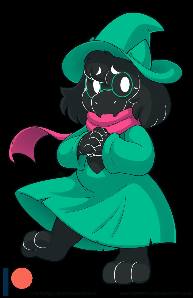 Ralsei 8 x 8 cm sticker | Etsy