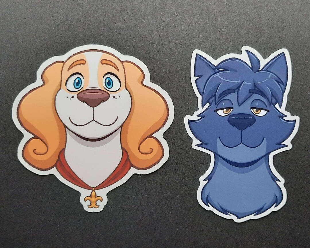 French Cartoon Dogs Stickers - Etsy