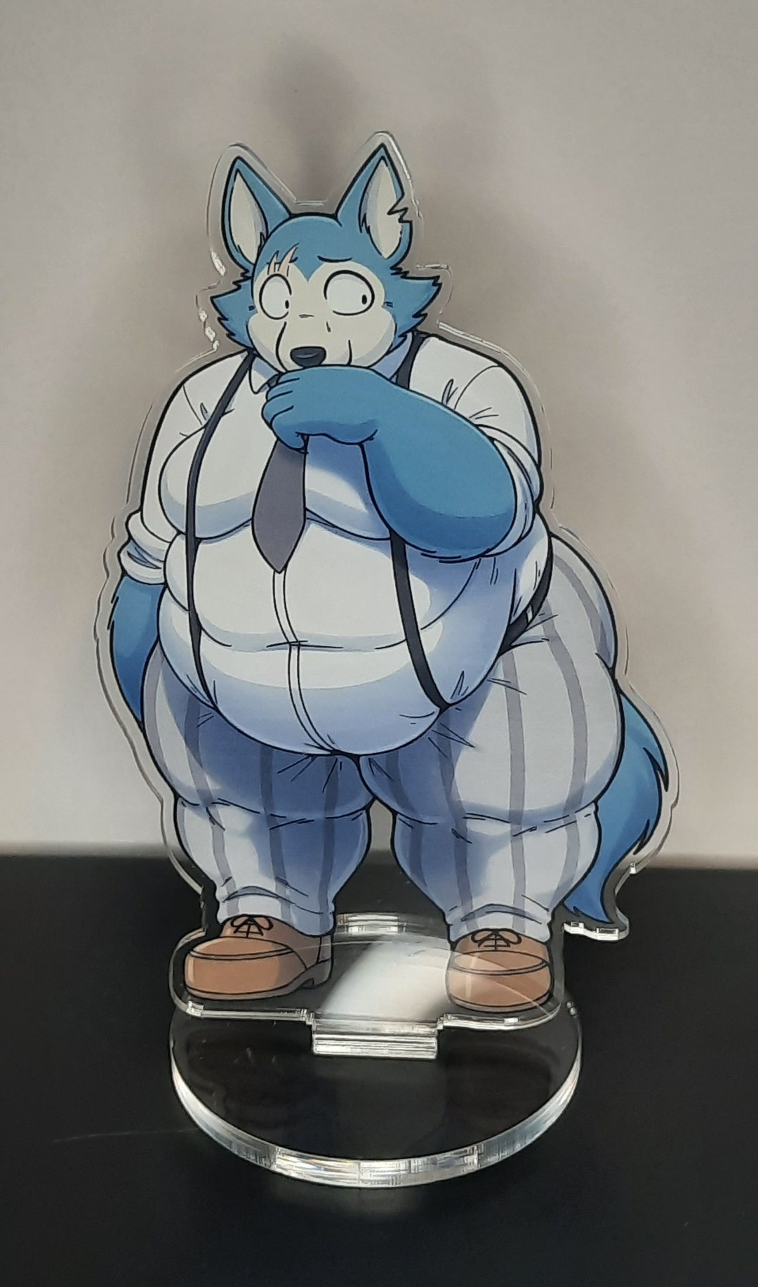 Chubby Anime Wolf Acrylic Standee - Etsy