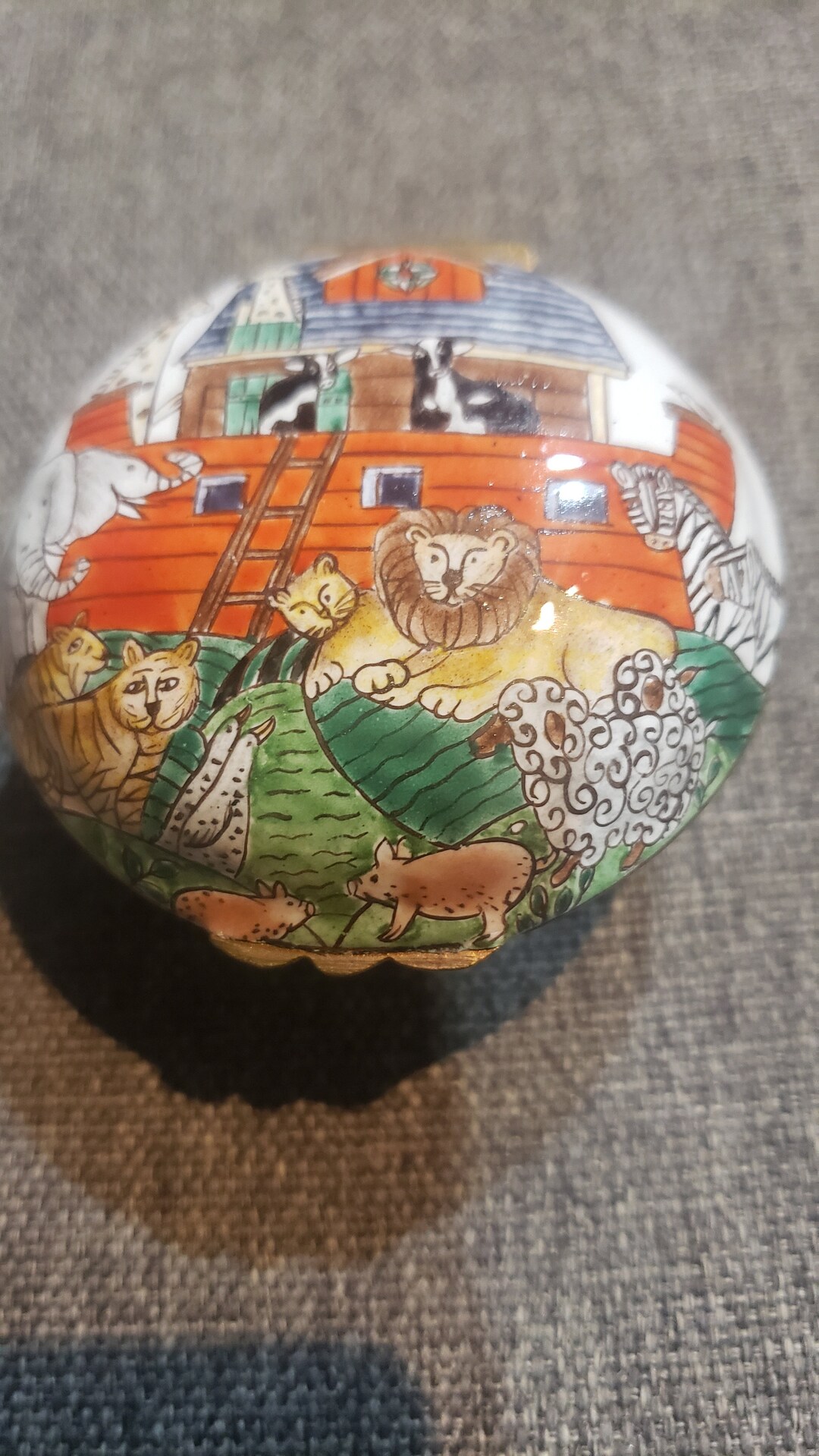 Chinemel Noah’s Ark Hand Painted Enameled Trinket Dish by B. Yee - Etsy
