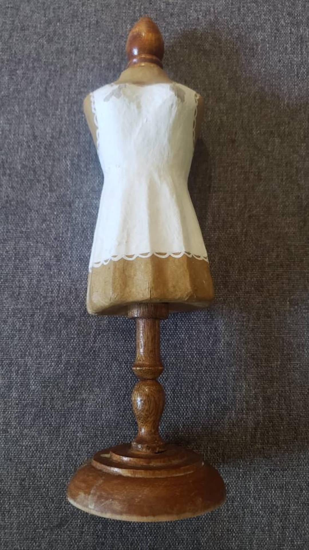 Vintage Papier Mache and Wood Mini Corset Manequim Form Statue - Etsy