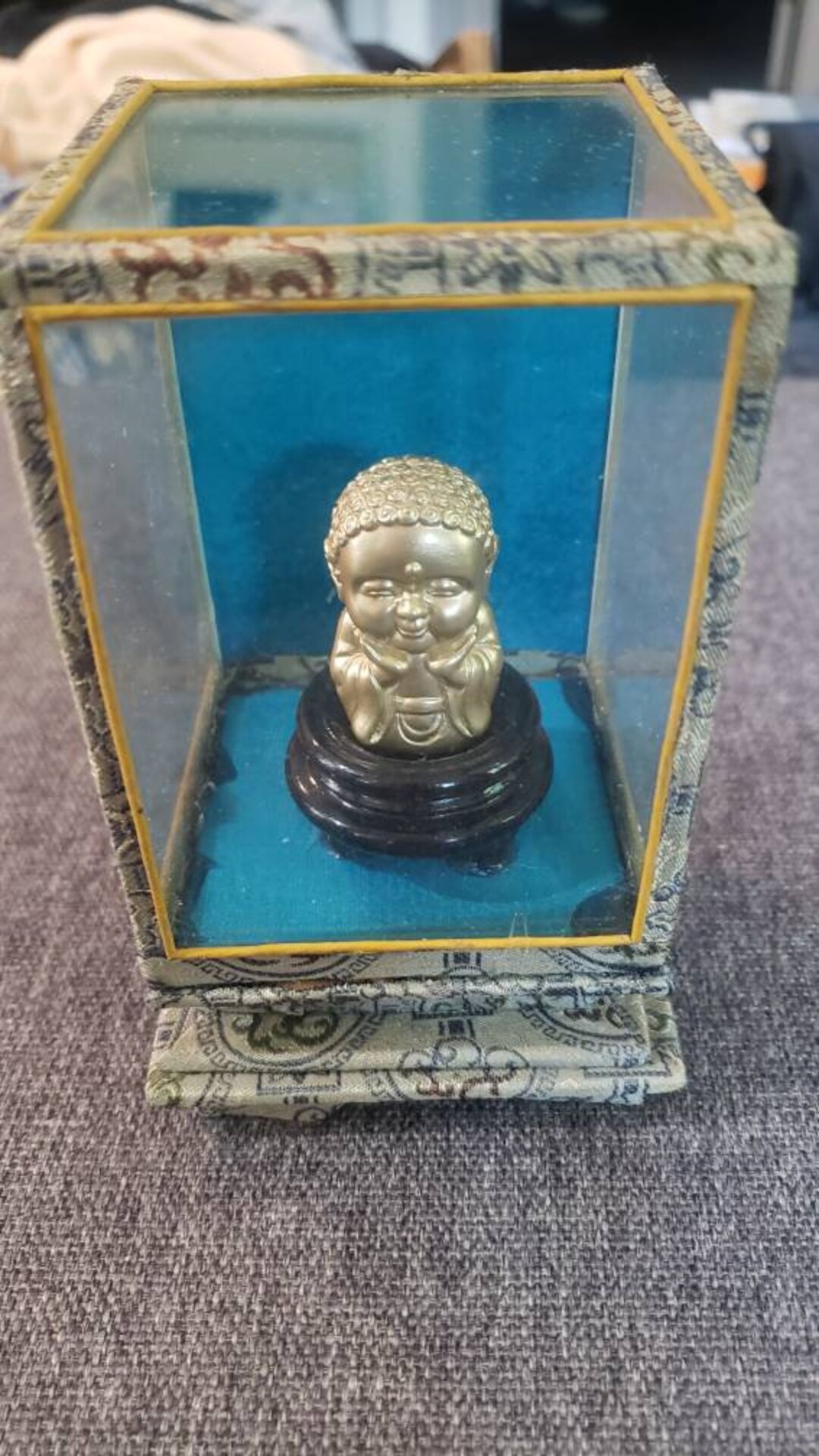 Vintage Mini Buddha Altar With Glass Display Case People's Republic of ...