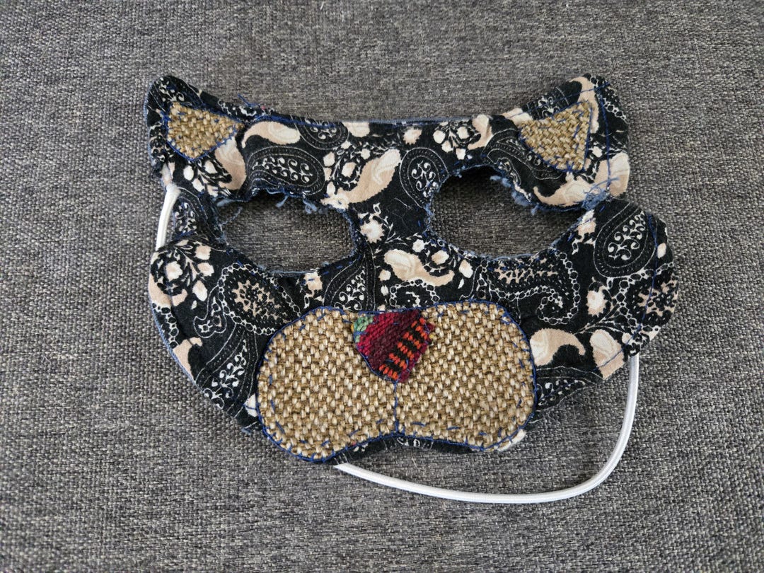 Handsewn Fabric Cat Masks With Elastic - Etsy
