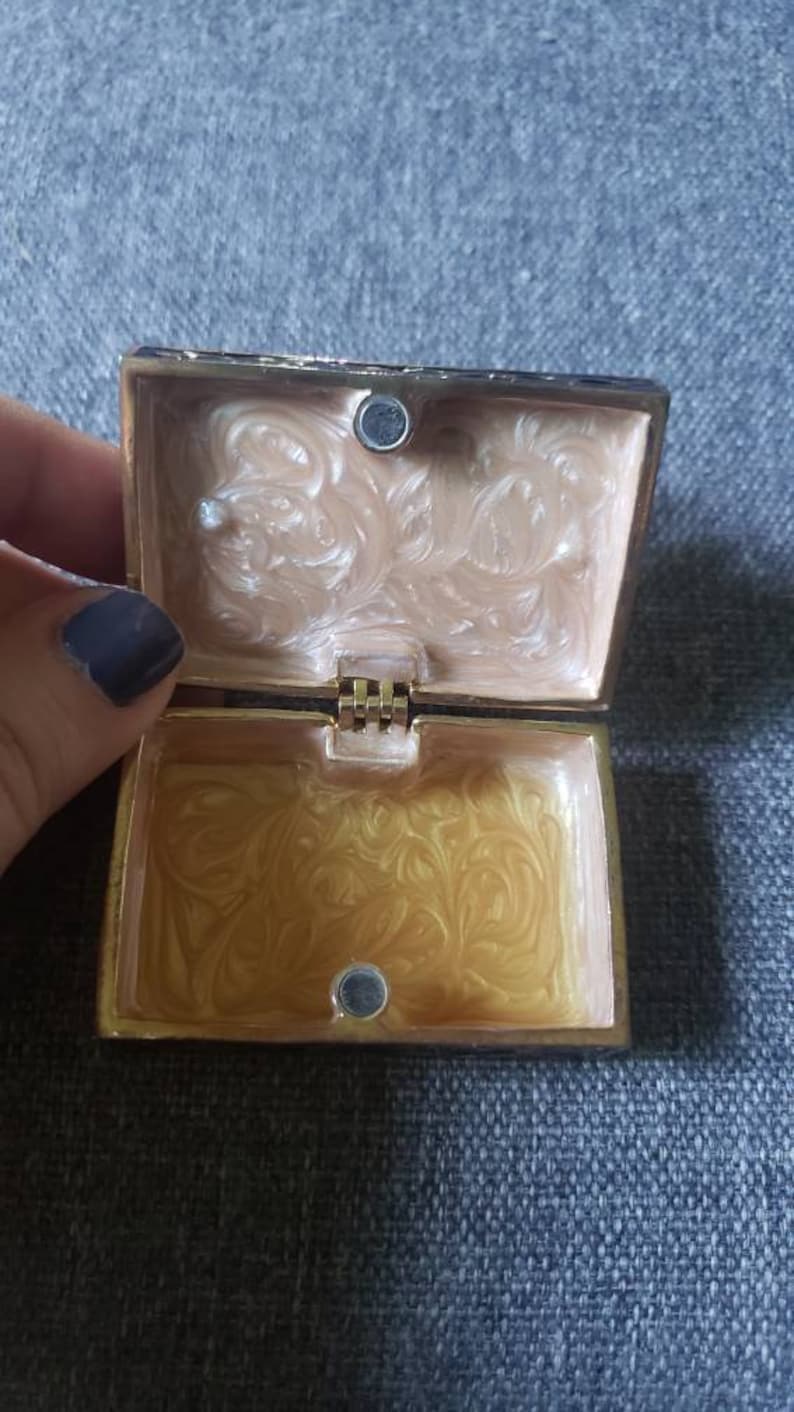 Vintage Red High Heels Shoe Enamel Metal and Jewels Small - Etsy