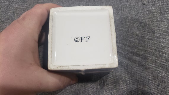 Rare vintage Ceramic Gift Box Boxes Ribbon Wrapped Fi… - Gem