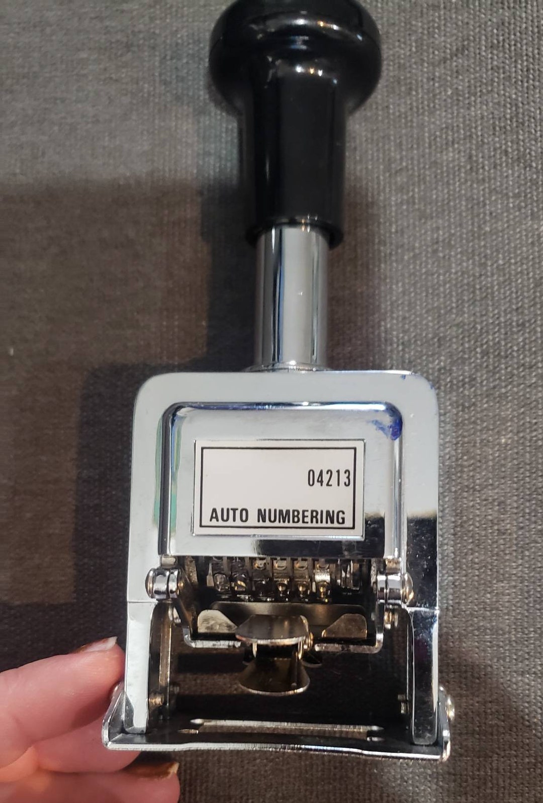 Vintage Auto Numbering Metal Stamp 04213 6 Digit Auto - Etsy