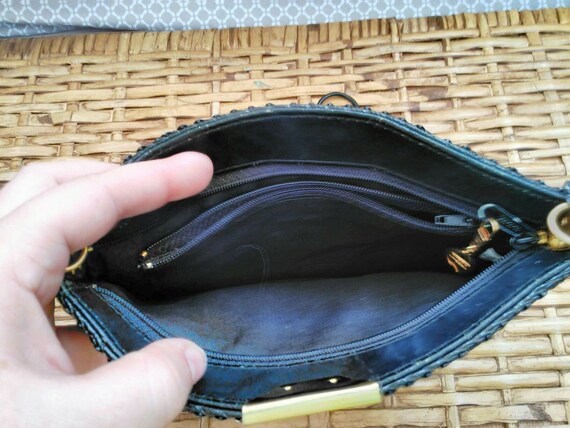 Vintage Collection - Art Deco style Mesh Black bag - Gem