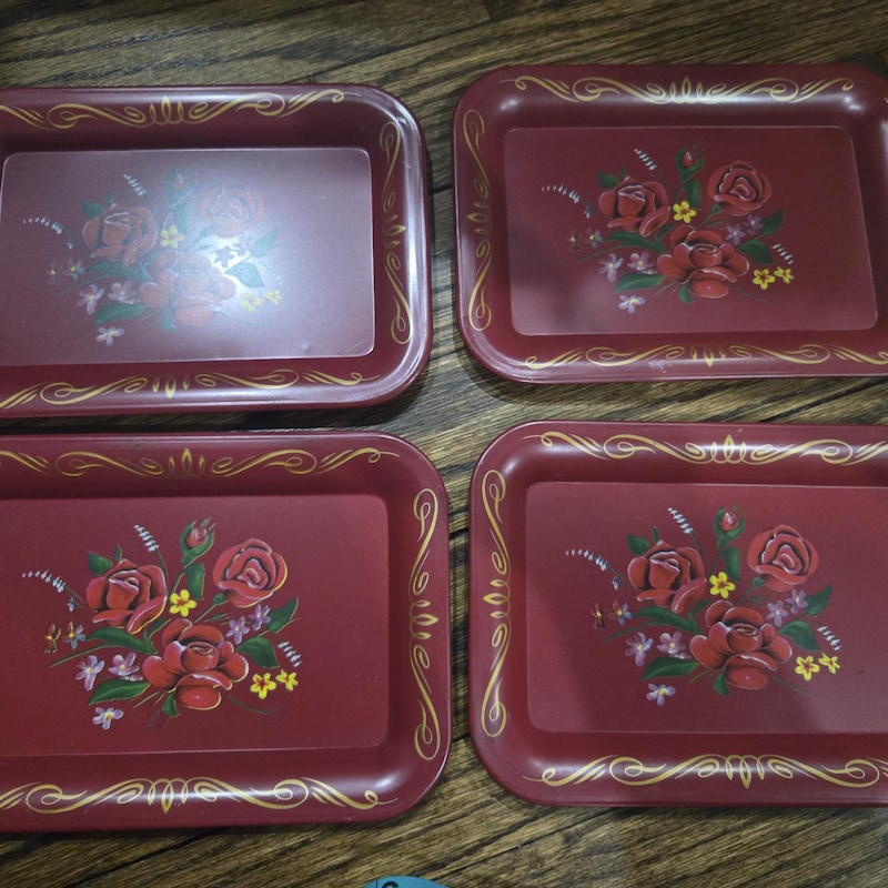 Tole Painted Tray - Etsy