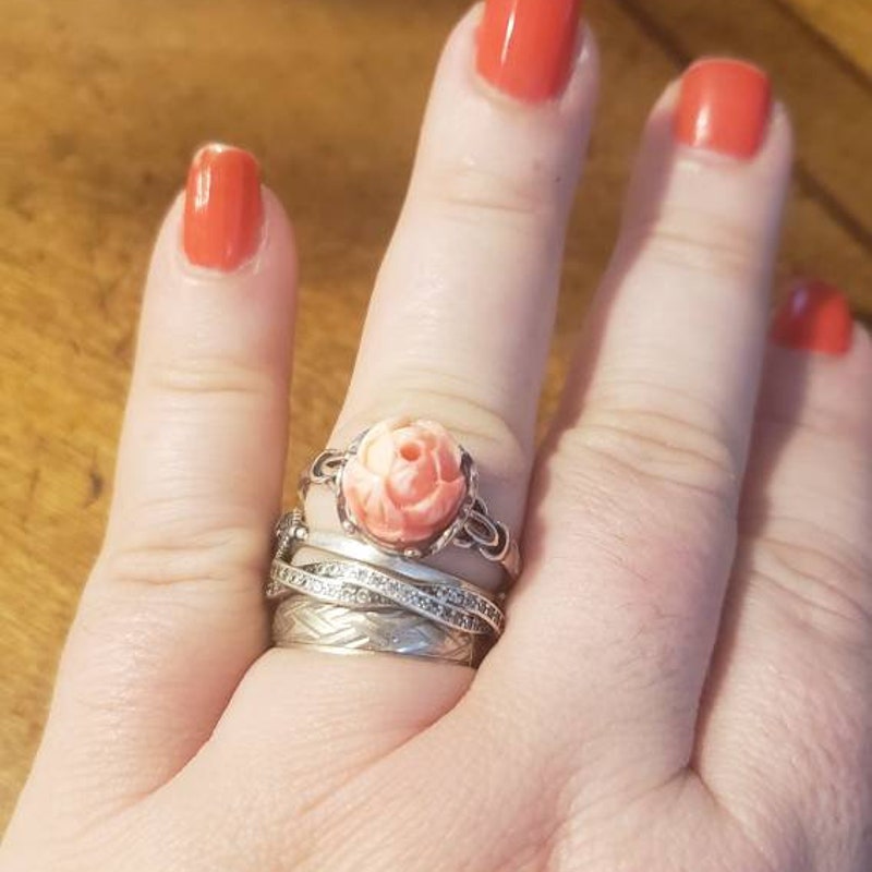 Coral Rose - Etsy