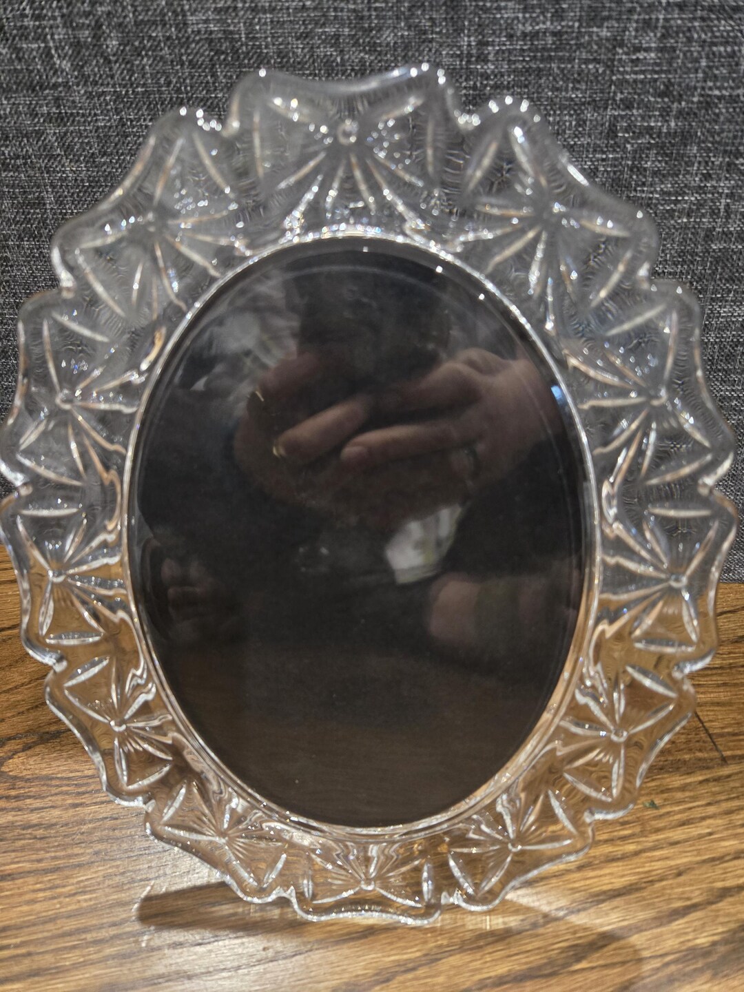 Vintage Waterford Crystal Oval Picture Frame With Bow Pattern - Etsy