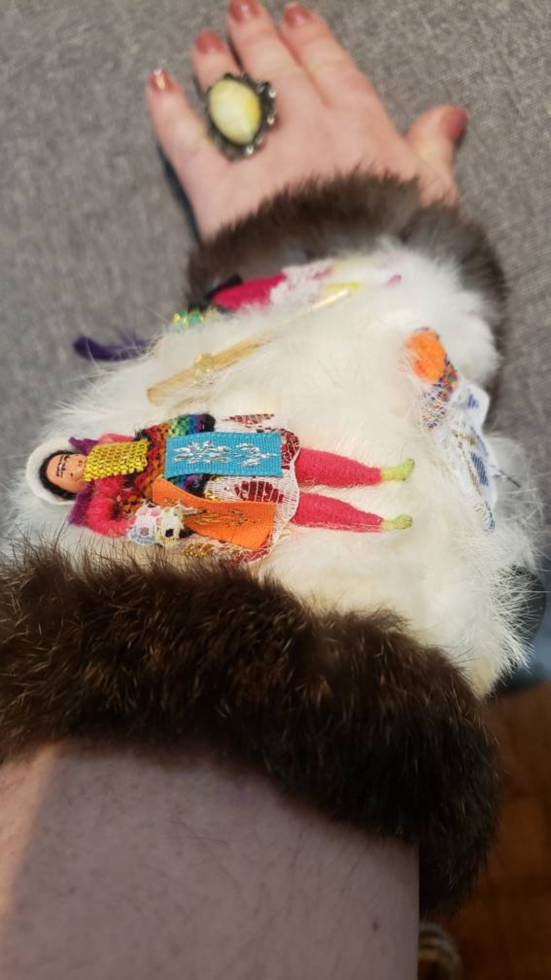 Vintage Peruvian Souvenier Fluffy Cuff Arm Warmer - Etsy