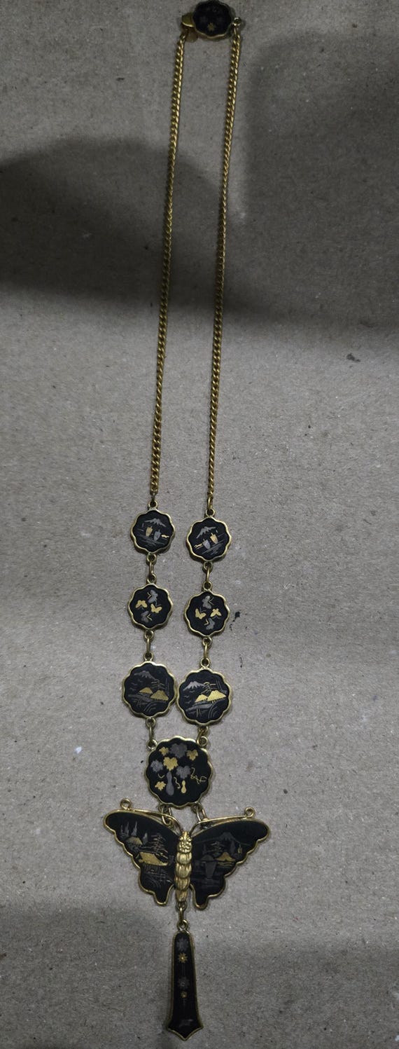 1920s Vintage Japanese Black 24kt Gold Inlay Komai Da… - Gem