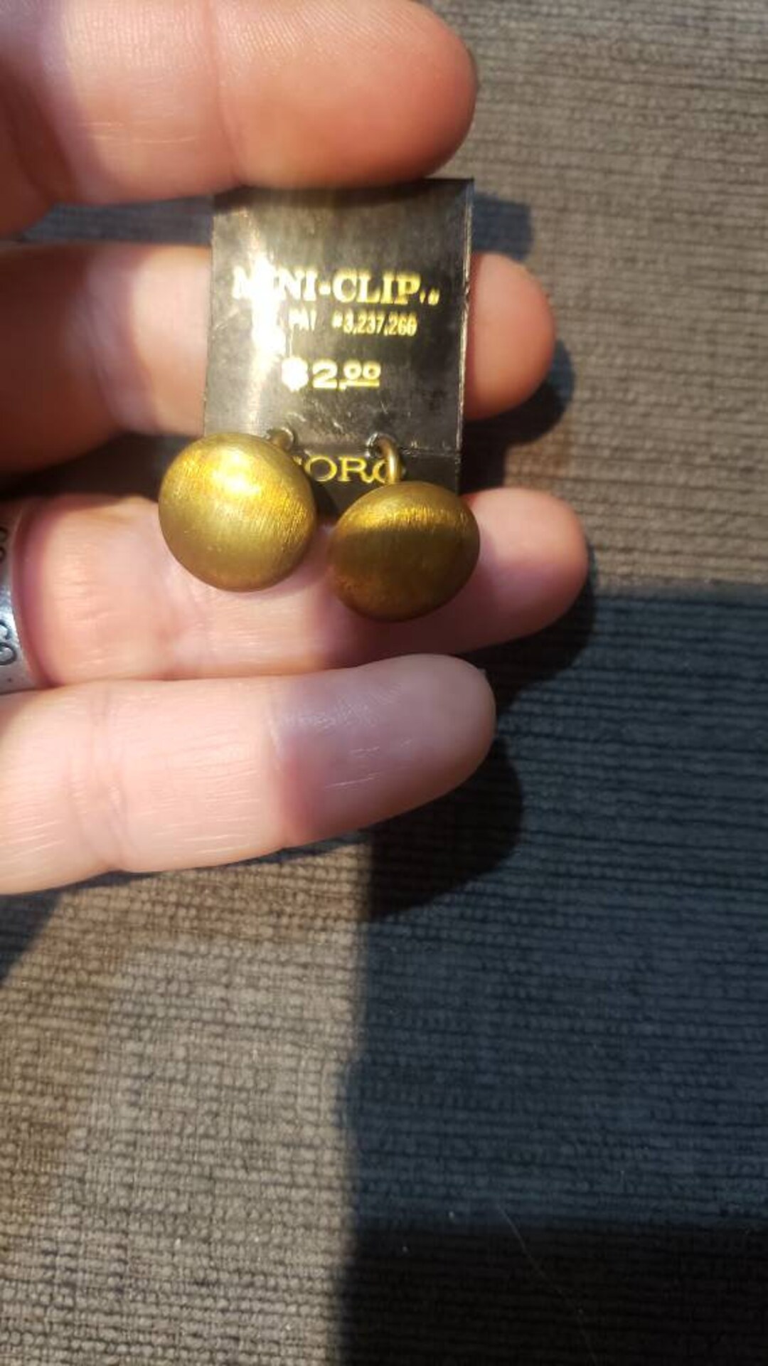 Vintage Collection - Retro Gold Metal Color Clip-on Earrings by Coro - Etsy