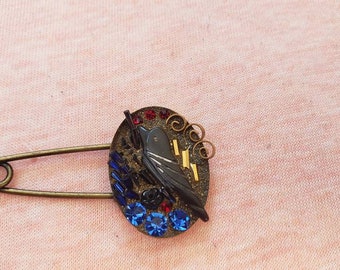 Vintage Style Safety Pin | Etsy