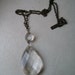 Upcycled Crystal Chandelier With Metal Chain Necklace - Etsy