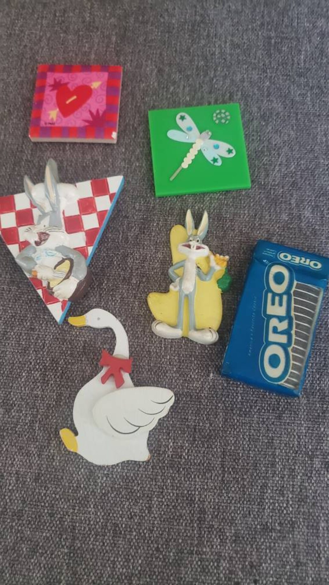 Vintage Lot of 6 Magnets Bug's Bunny Oreo Duck and Others - Etsy