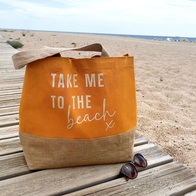 Canvas Beach Bag - Etsy