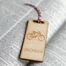 PERSONALISED WOODEN BOOKMARK | Gift for Him Reading Gift | Cyclist Gift ...