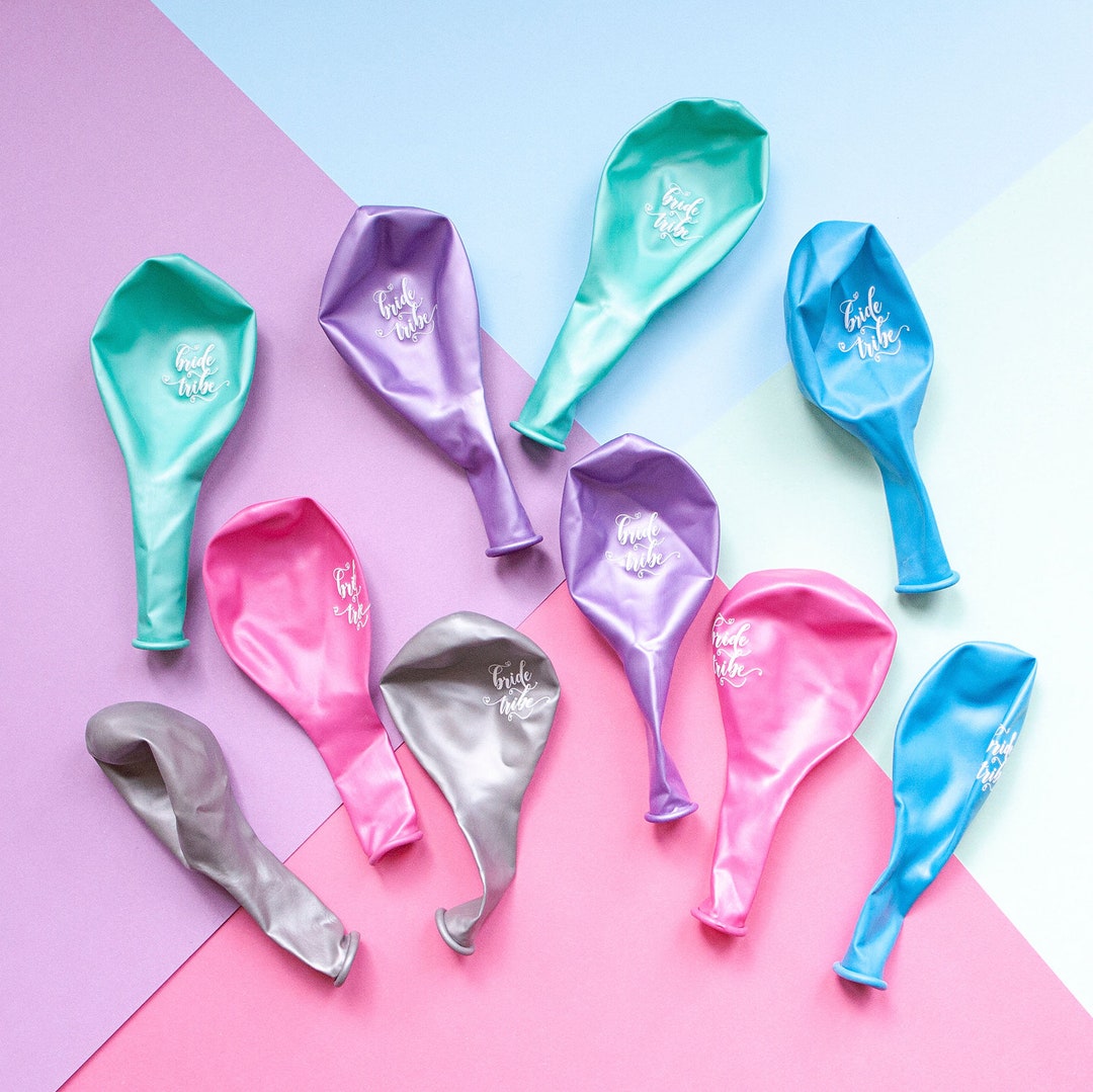 Pastel Bride Tribe Hen Party Balloons - Hen Night Balloons - Pastel ...