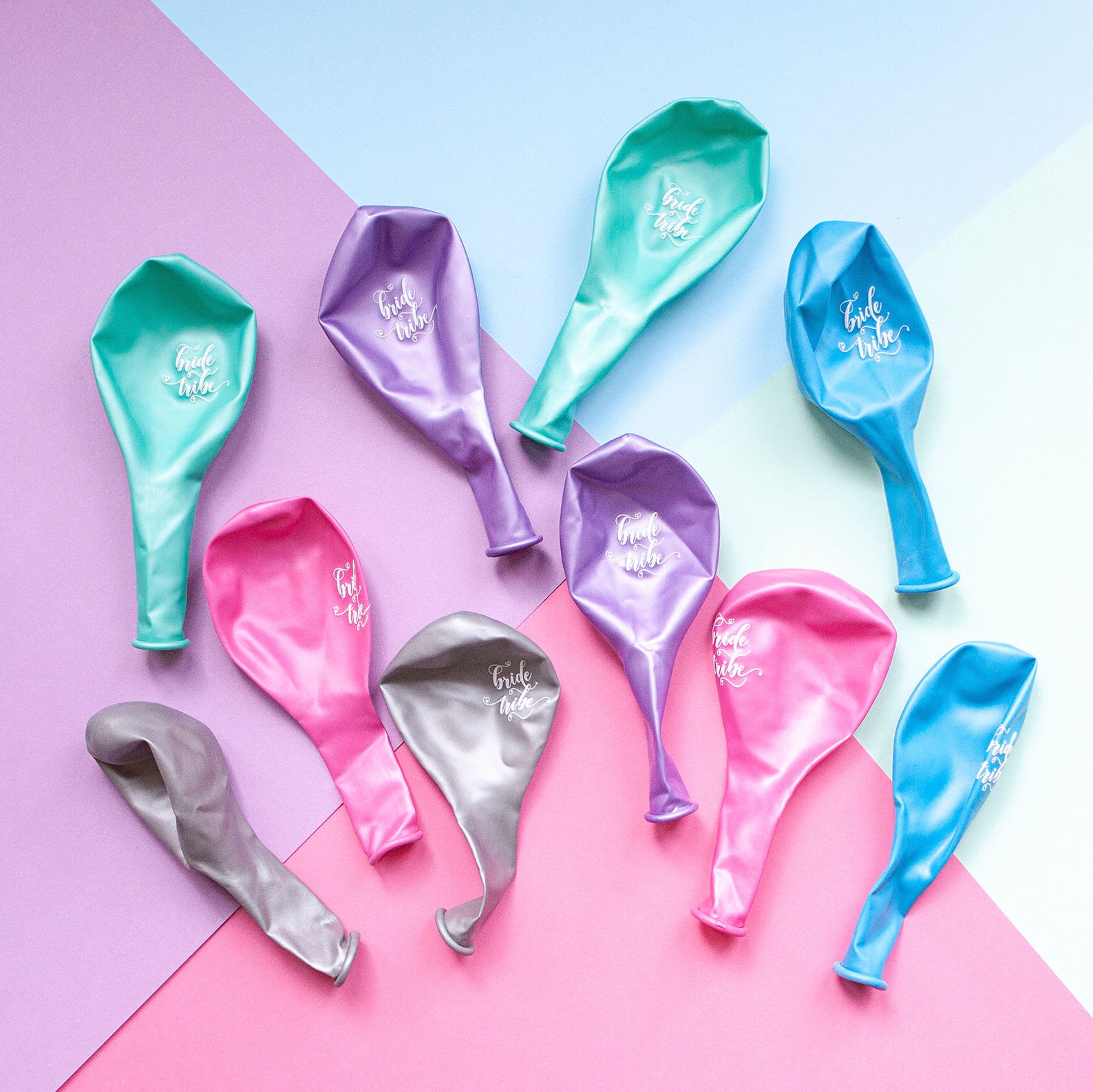 Pastel Bride Tribe Hen Party Balloons - Hen Night Balloons - Pastel ...