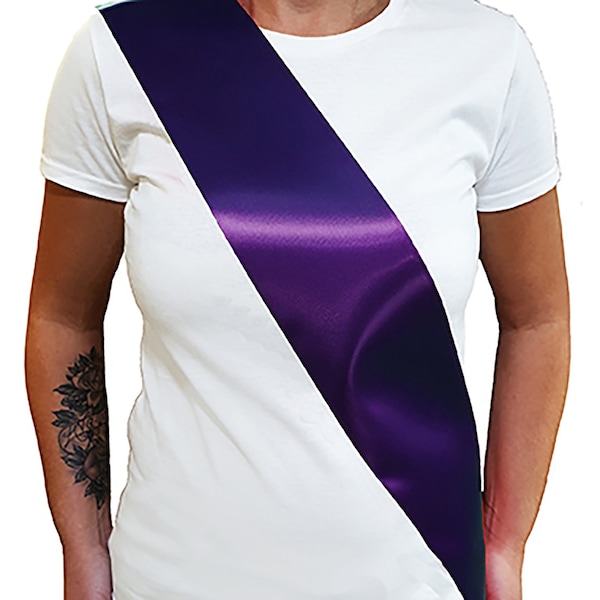 Purple Bridal Sash - Etsy