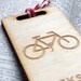 PERSONALISED WOODEN BOOKMARK Gift for Him Reading Gift Cyclist Gift ...