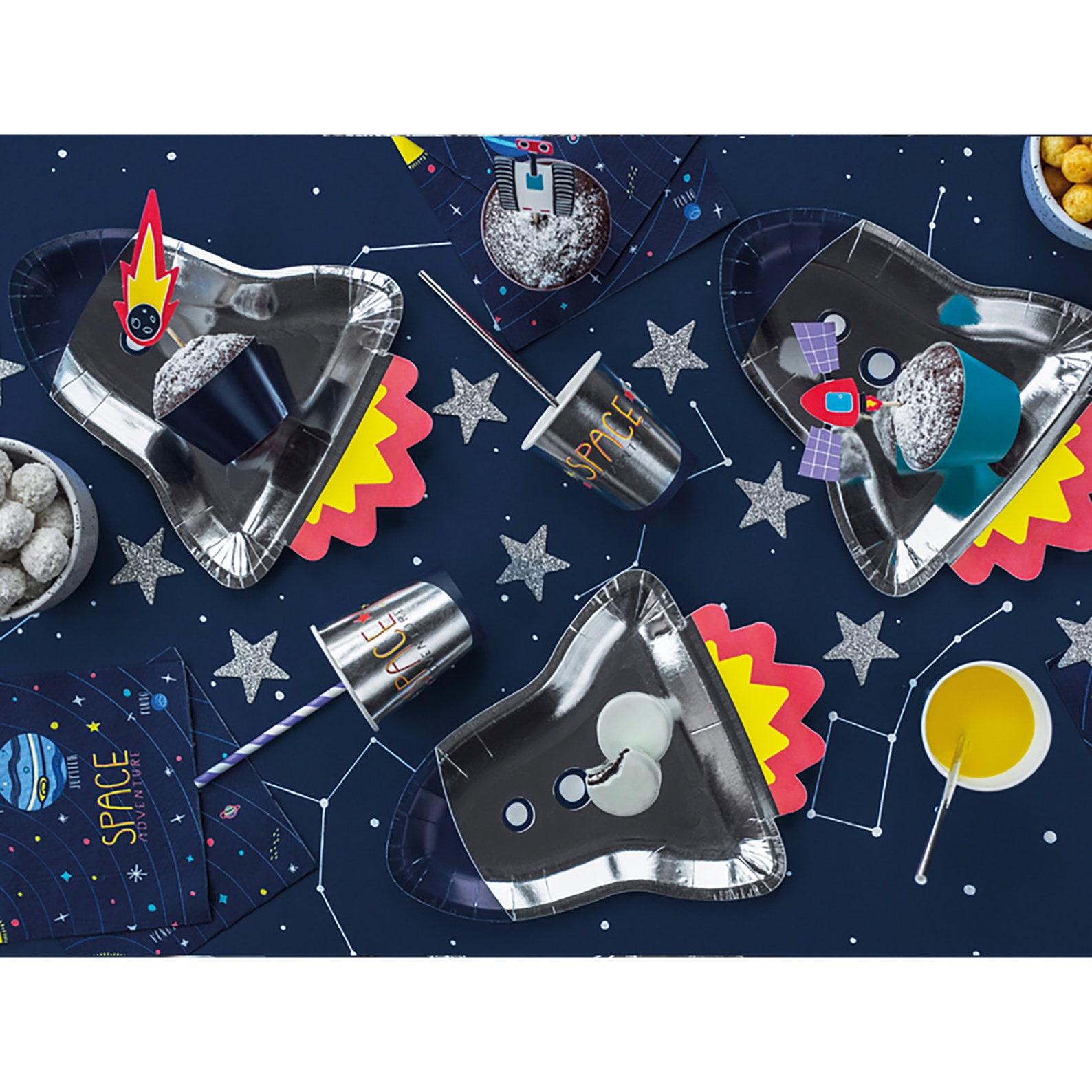 SPACE PARTY DECORATIONS - Space Boys Partyware - Tableware Birthday ...