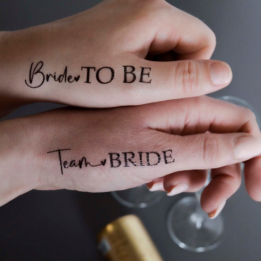 TEAM BRIDE TATTOOS - Hen Party Tattoos - Hen Party Bag Fillers - Hen ...