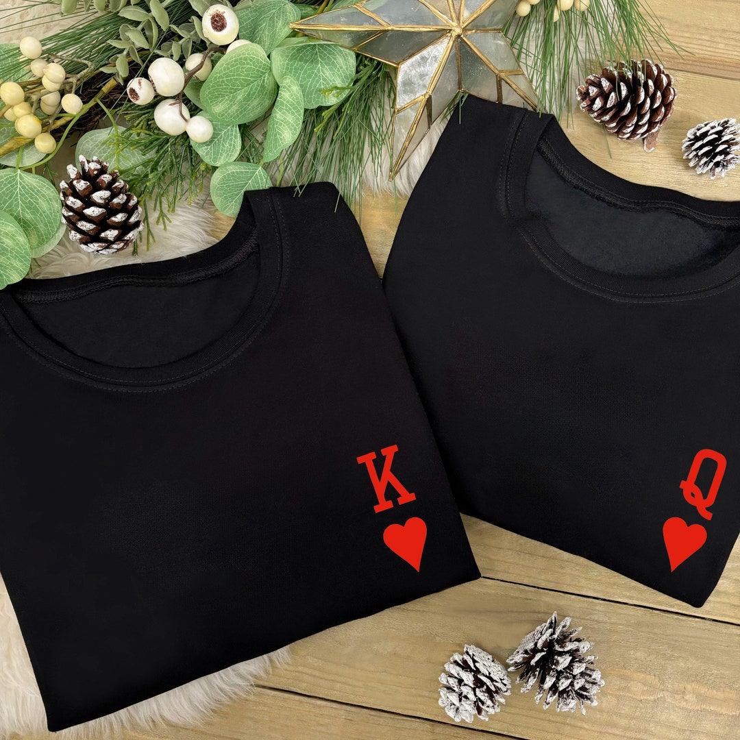 Matching Couples Jumper Set - King & Queen | Couples Gift, Gift for ...