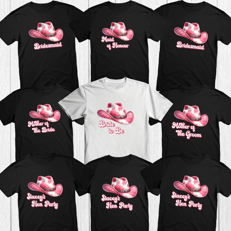 Hen Do Cowgirl T Shirts - Etsy