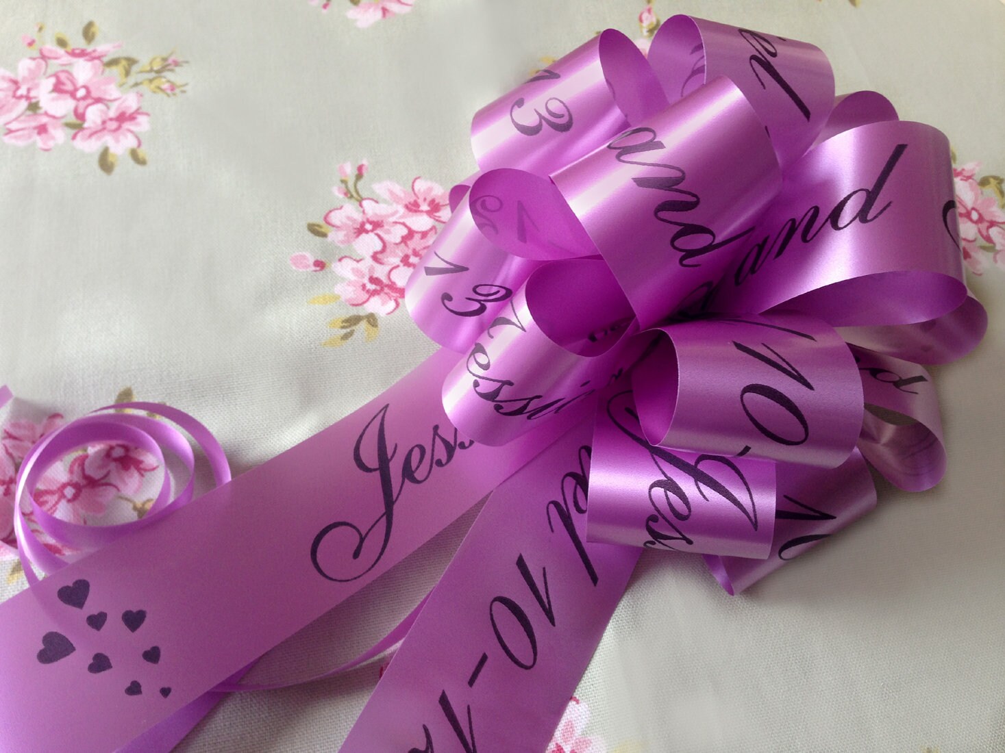 Personalised Wedding Car Bow Personalised Handmade Car | Etsy