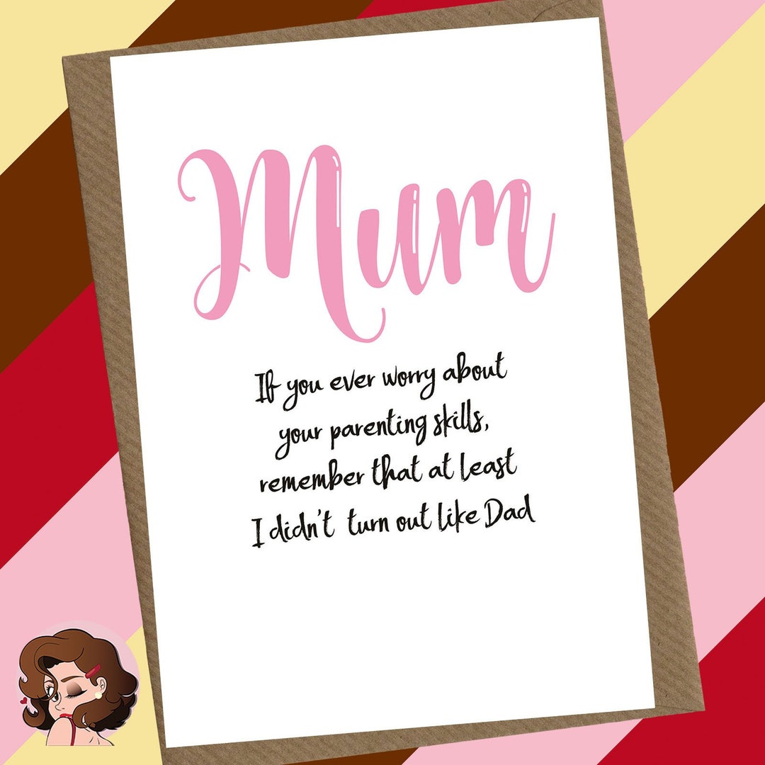 MOTHERS DAY CARD Funny Joke Rude Mothers Day Card Mum Mummy BB0029 Turn ...
