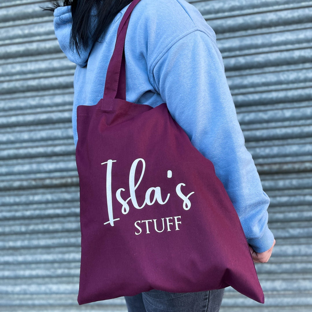 PERSONALISED TOTE STUFF Bag - Personalised Shopping Bag | Canvas Tote ...