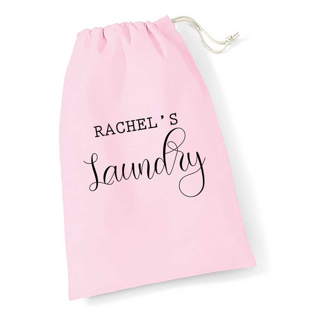 PERSONALISED LAUNDRY BAG 3 Sizes 100% Cotton Drawstring Bag - Etsy