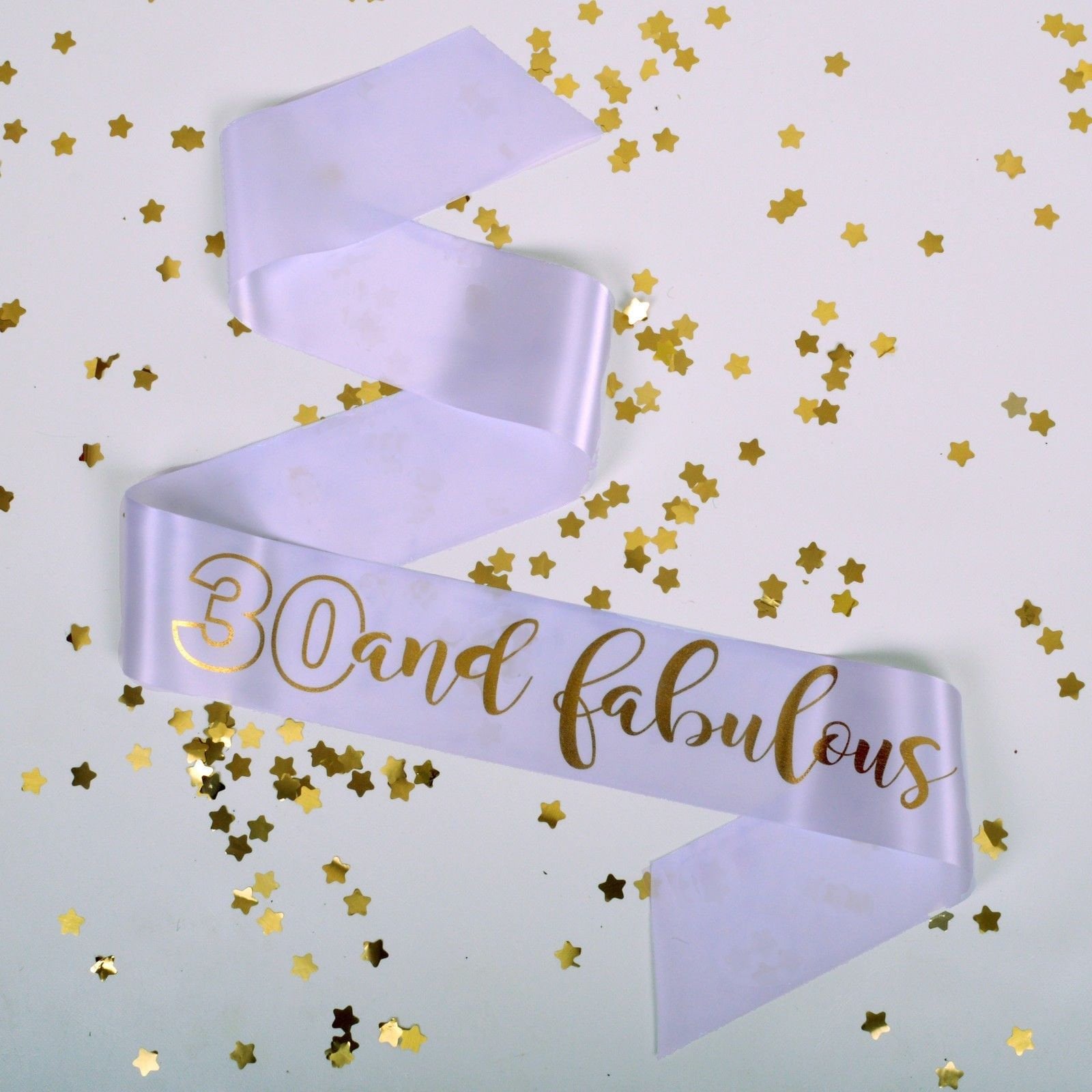 30th BIRTHDAY SASH | 30 and Fabulous | Thirtieth Birthday Gift ...