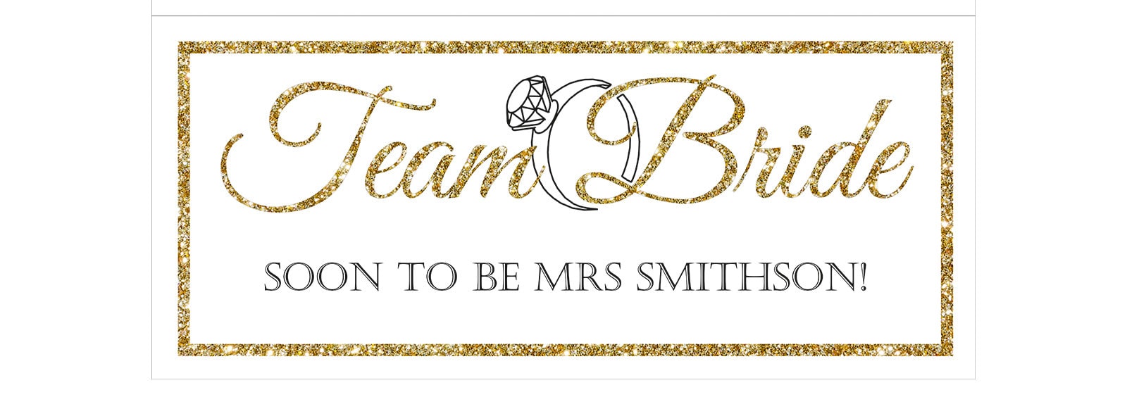 2 X Team Bride HEN PARTY BANNERS Rose Gold / Gold / Silver | Etsy UK