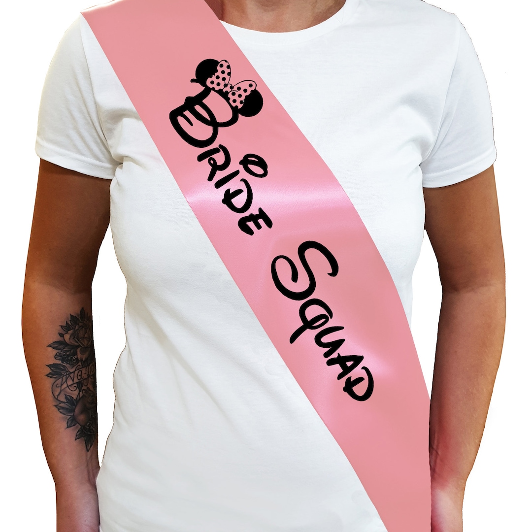 Disney Inspired HEN PARTY SASH - Minnie Mouse Hen Party Sash - Bride to ...